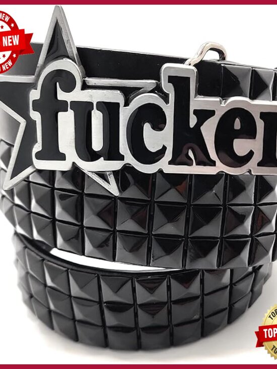 Accessories | Pyramid Studded Leather Belt With Removable Buckle Punk ...